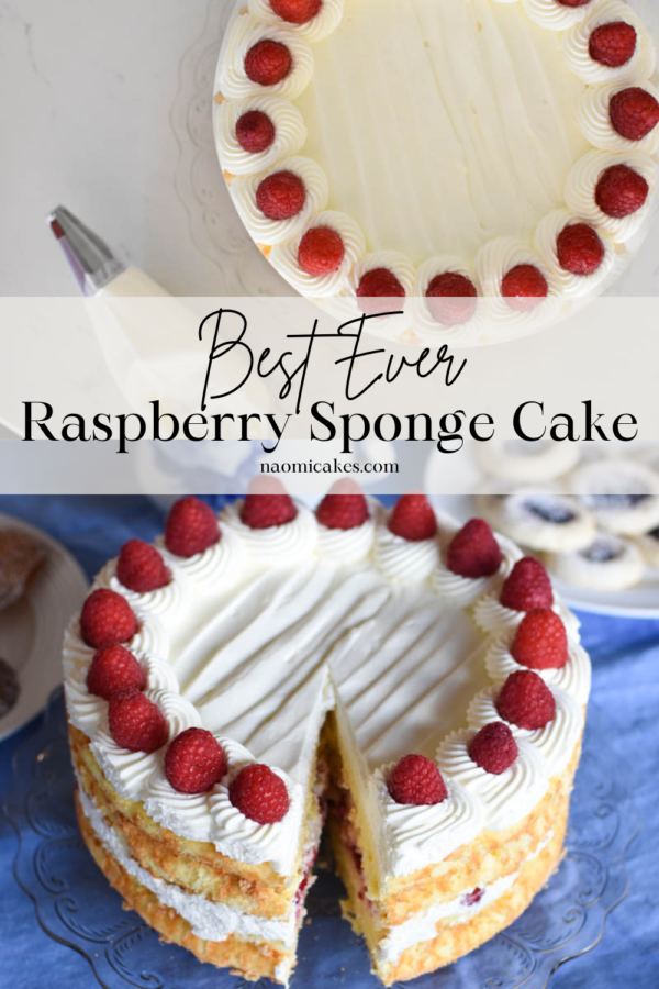 Raspberry Sponge Cake [Recipe] - NaomiCakes