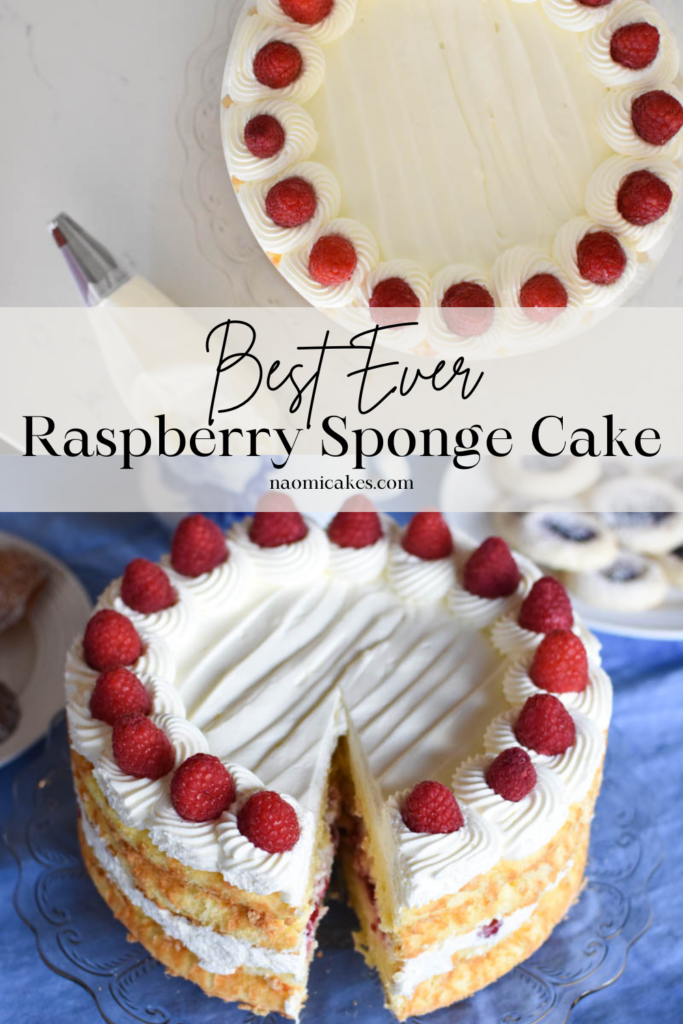 Raspberry Sponge Cake [Recipe] - NaomiCakes