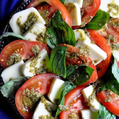 Pesto Caprese Salad [Recipe] - NaomiCakes