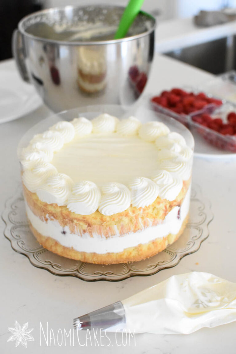 Raspberry Sponge Cake [Recipe] - NaomiCakes