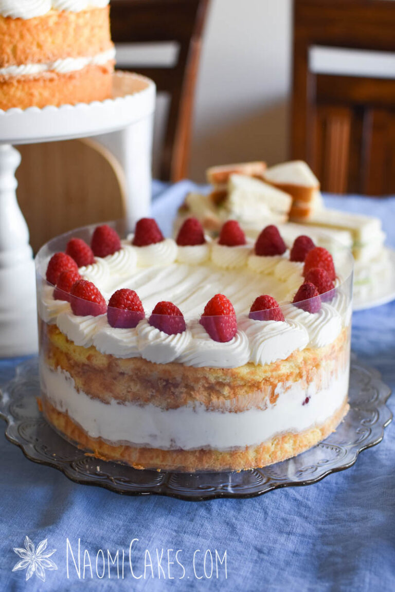 Raspberry Sponge Cake [Recipe] - NaomiCakes