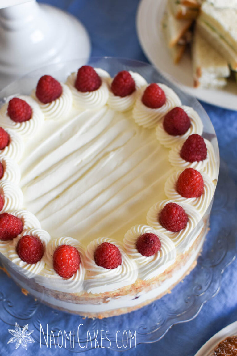 Raspberry Sponge Cake [Recipe] - NaomiCakes