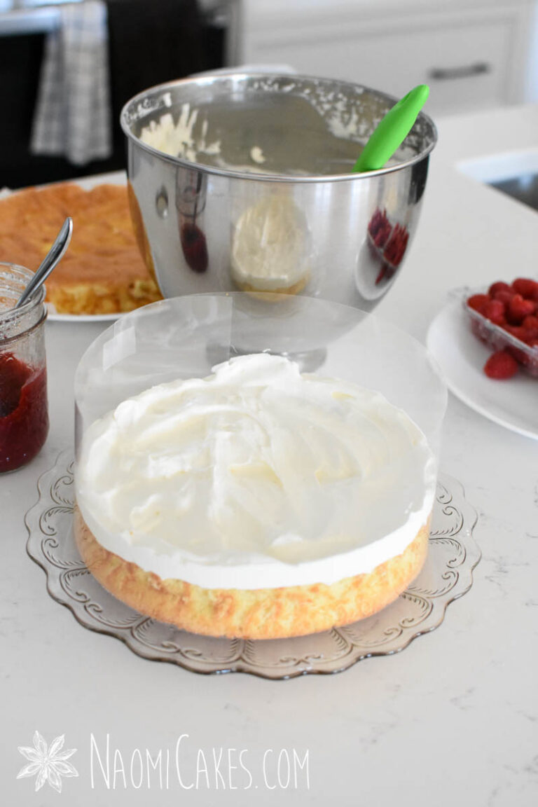 Raspberry Sponge Cake [Recipe] - NaomiCakes