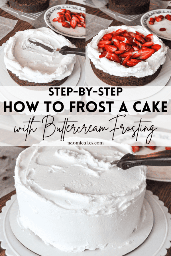 How to Frost a Cake with Buttercream (Smooth Finish) [Tutorial ...