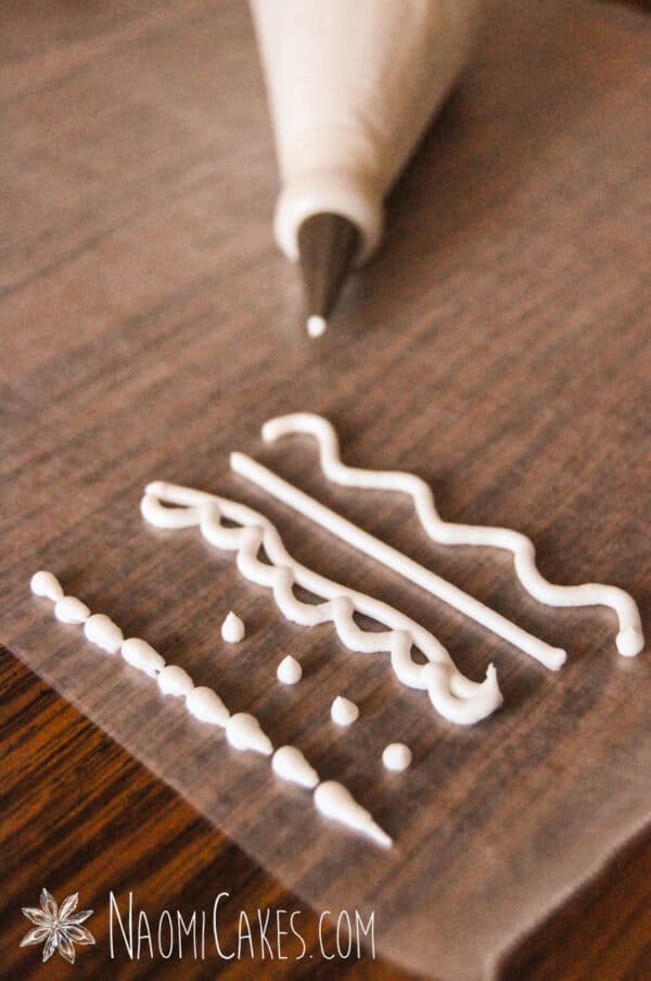 Basic Piping Techniques for Cake Decorating [Tutorial] - NaomiCakes