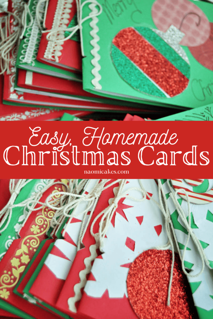 Homemade Christmas Cards [Tutorial] - NaomiCakes