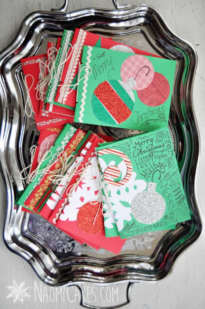 Homemade Christmas Cards [Tutorial] - NaomiCakes