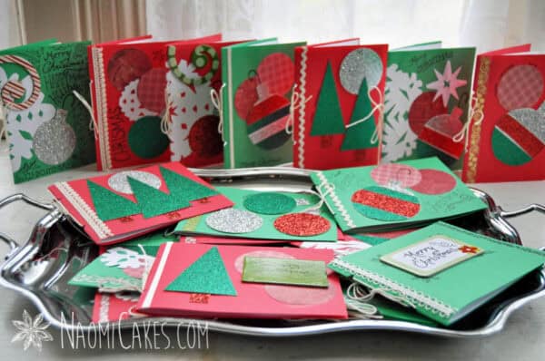Homemade Christmas Cards [Tutorial] - NaomiCakes