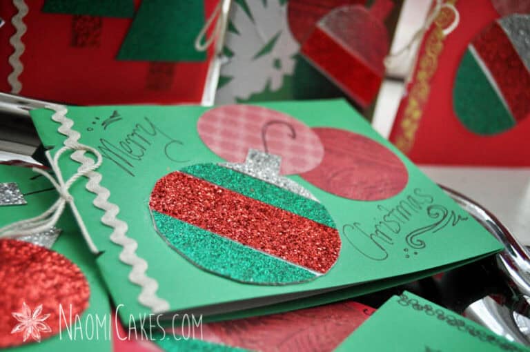 Homemade Christmas Cards [Tutorial] - NaomiCakes