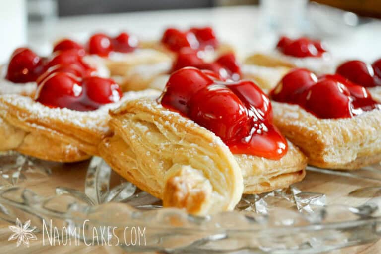 Easy Cherry Pastries [Recipe] - NaomiCakes