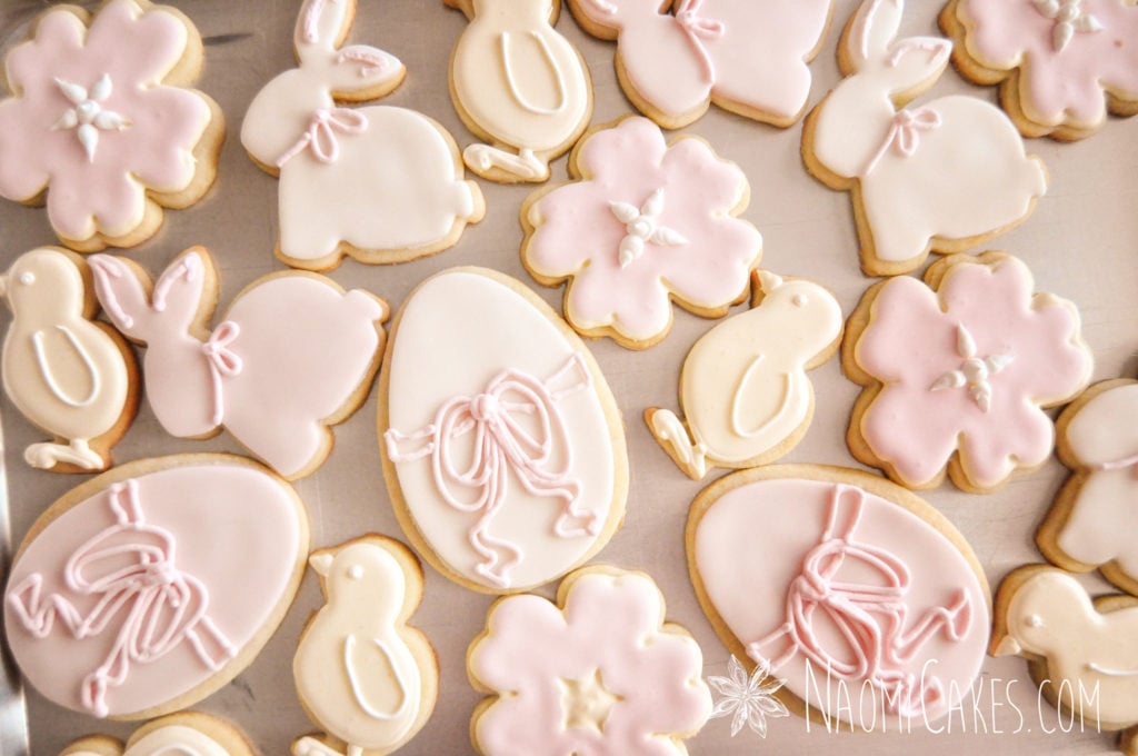 Simple Easter Cookies [Decorating Tutorial] - NaomiCakes