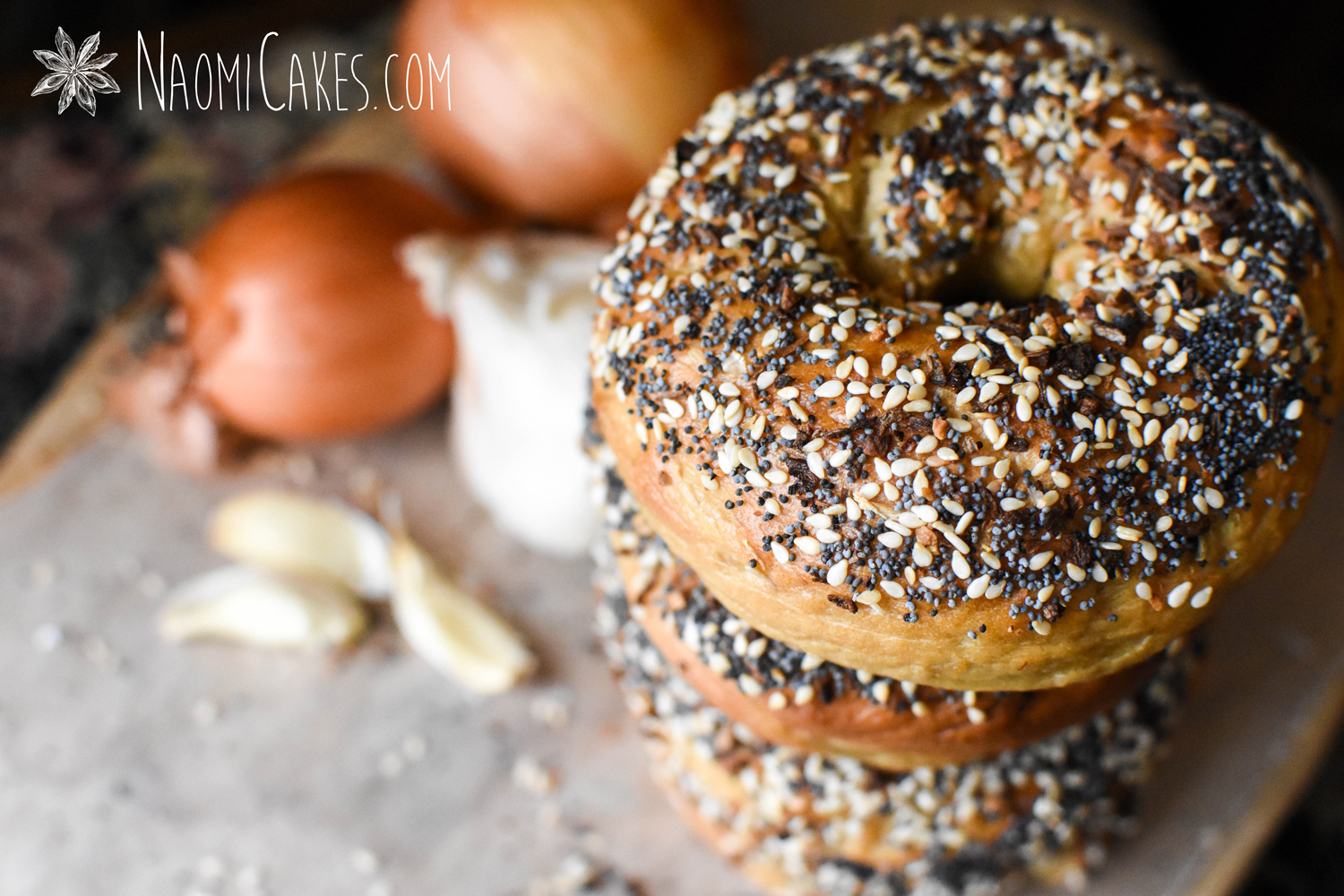 Everything Bagels [Recipe] - NaomiCakes
