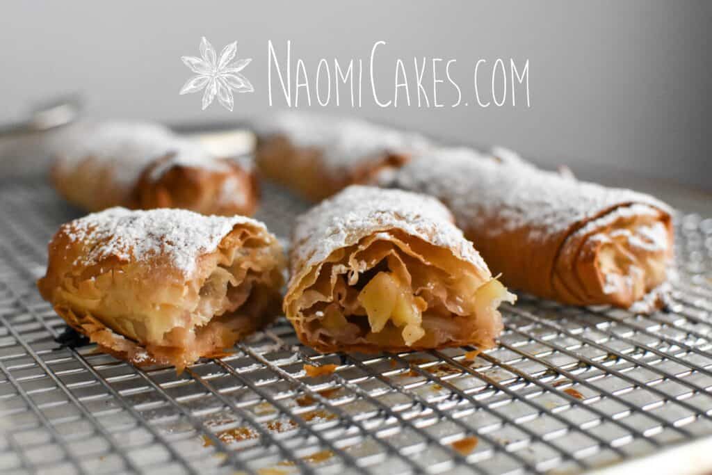 Easy Apple Strudel with Filo Pastry [Recipe] - NaomiCakes