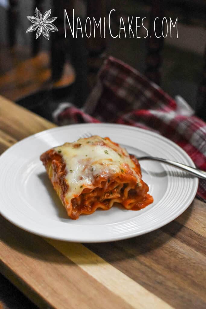 Manicotti Lasagna Roll Ups [Recipe] - NaomiCakes