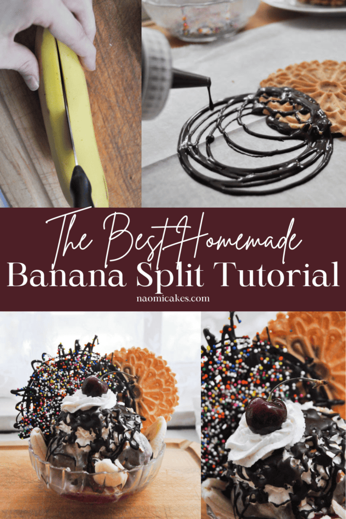 How to Make a Banana Split [Tutorial & Recipe] - NaomiCakes