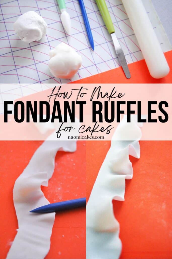 How to Make Fondant Ruffles for Cakes [Tutorial] - NaomiCakes