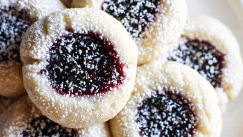 Easy Jam Thumbprint Shortbread Cookies [Recipe] - NaomiCakes
