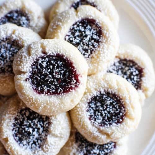 Easy Jam Thumbprint Shortbread Cookies [Recipe] - NaomiCakes