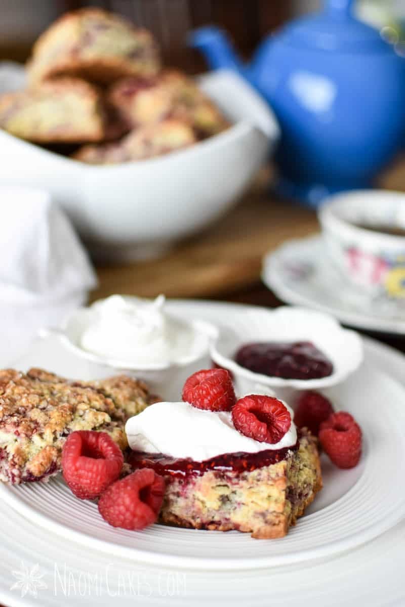 Easy Flaky Homemade Raspberry Scones [Recipe] - NaomiCakes